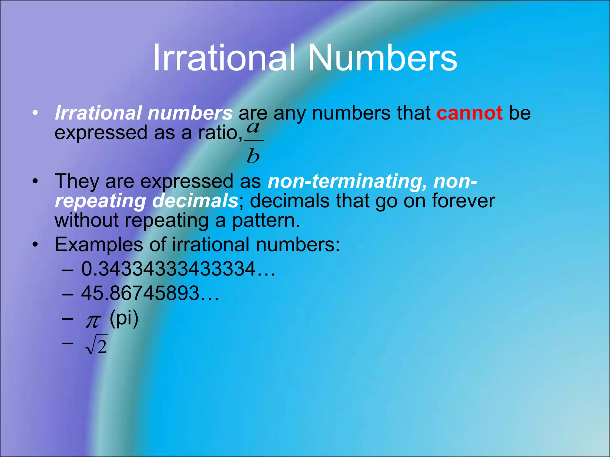 Real Number System | PPT