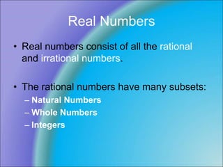 Real Number System | PPT