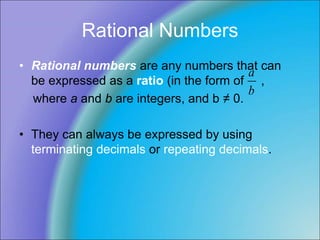 Real Number System | PPT