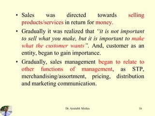 Sales and Sales Management: Meaning and Definition | PPT
