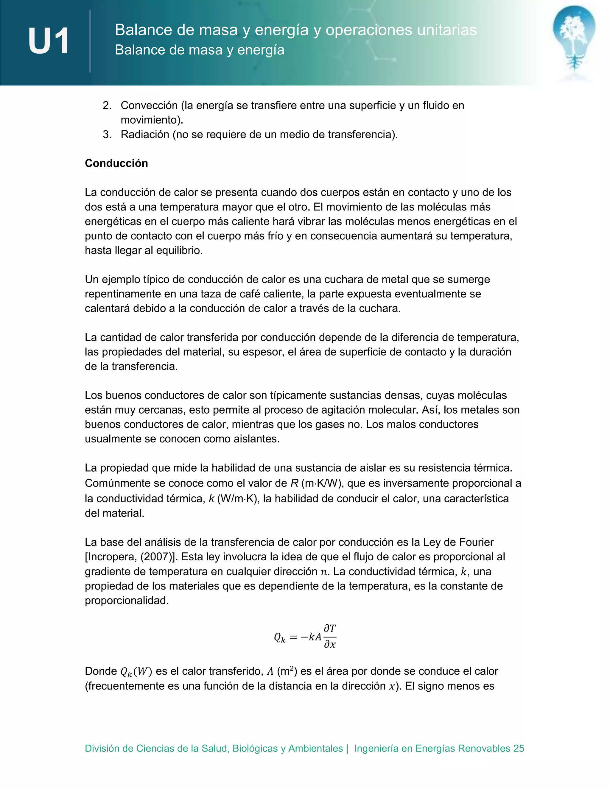 1. balance de masa y energia | PDF