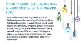 1. keanekaragaman hayati tingkat gen | PPTX