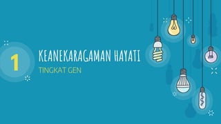 1. keanekaragaman hayati tingkat gen | PPTX