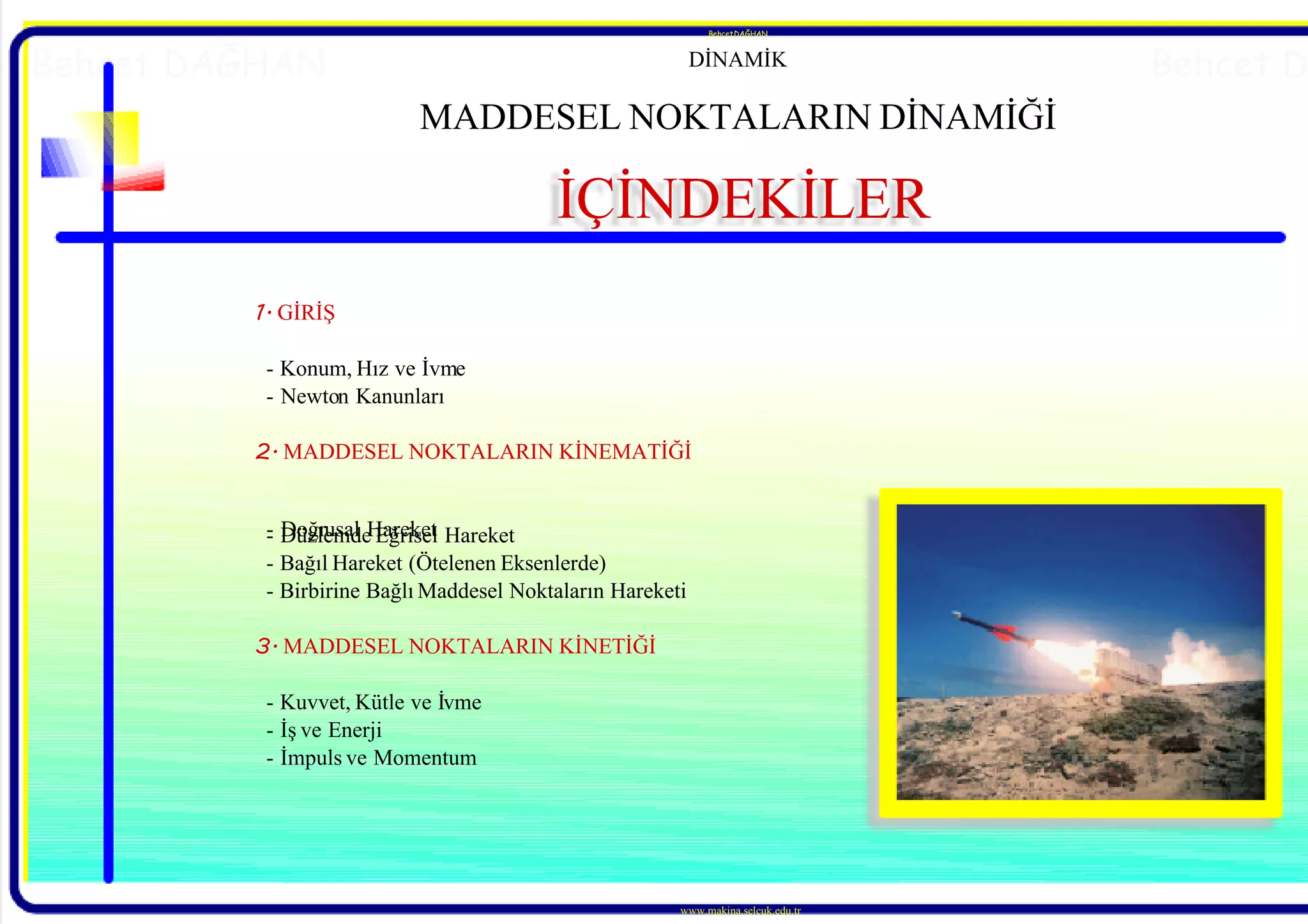 dinamik 1.hafta | PPT