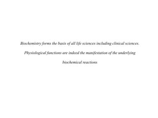 Introduction to Biochemistry | PPTX