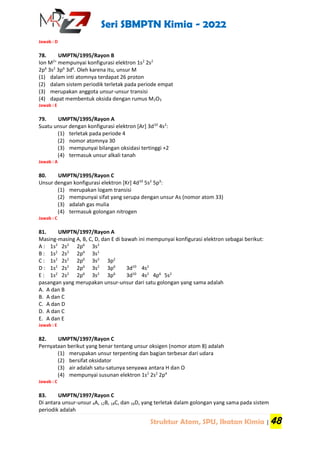 1. struktur atom, sistem periodik unsur, ikatan kimia | PDF