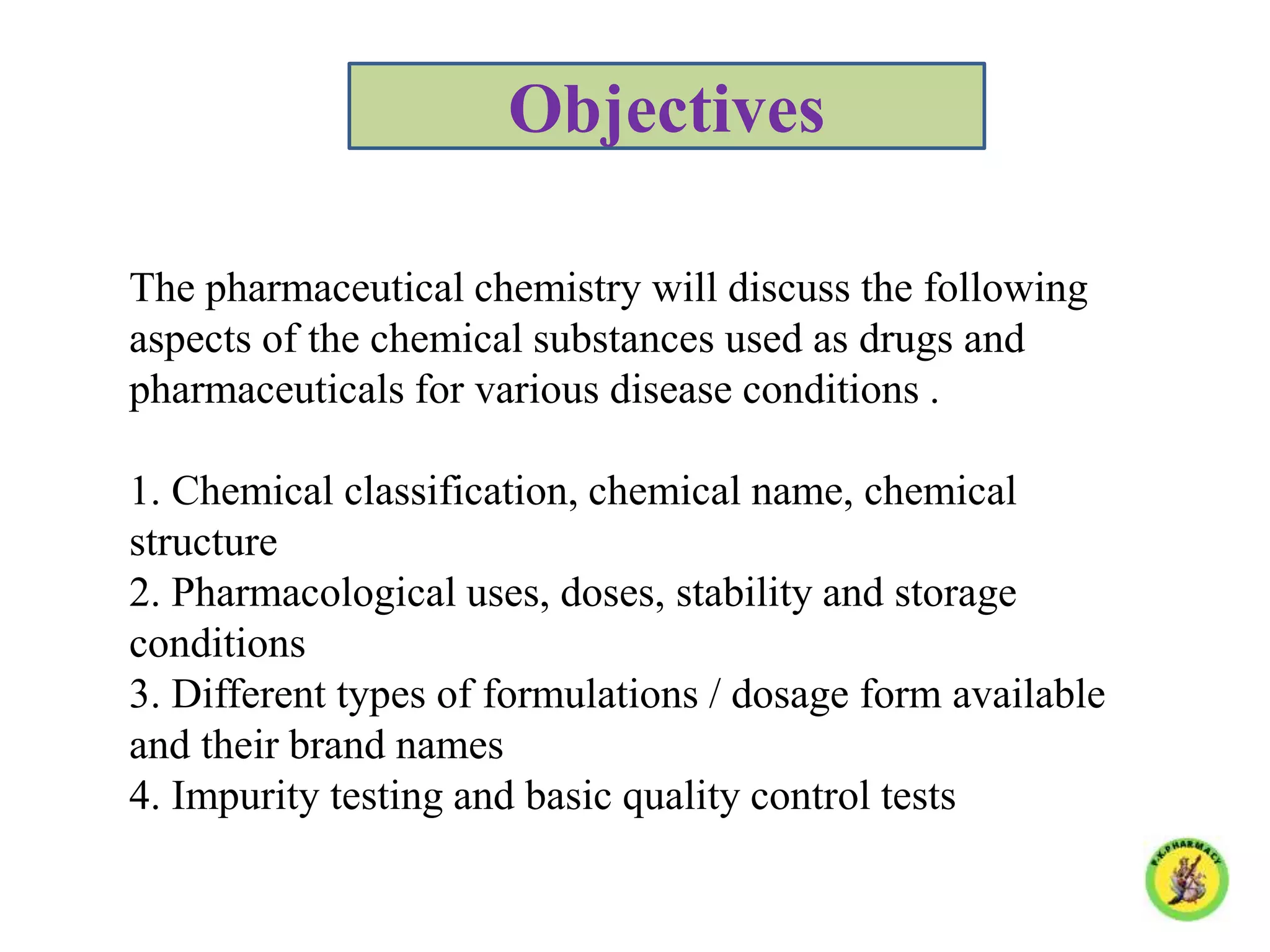 Introduction to Pharmaceutical Chemistry | PPTX