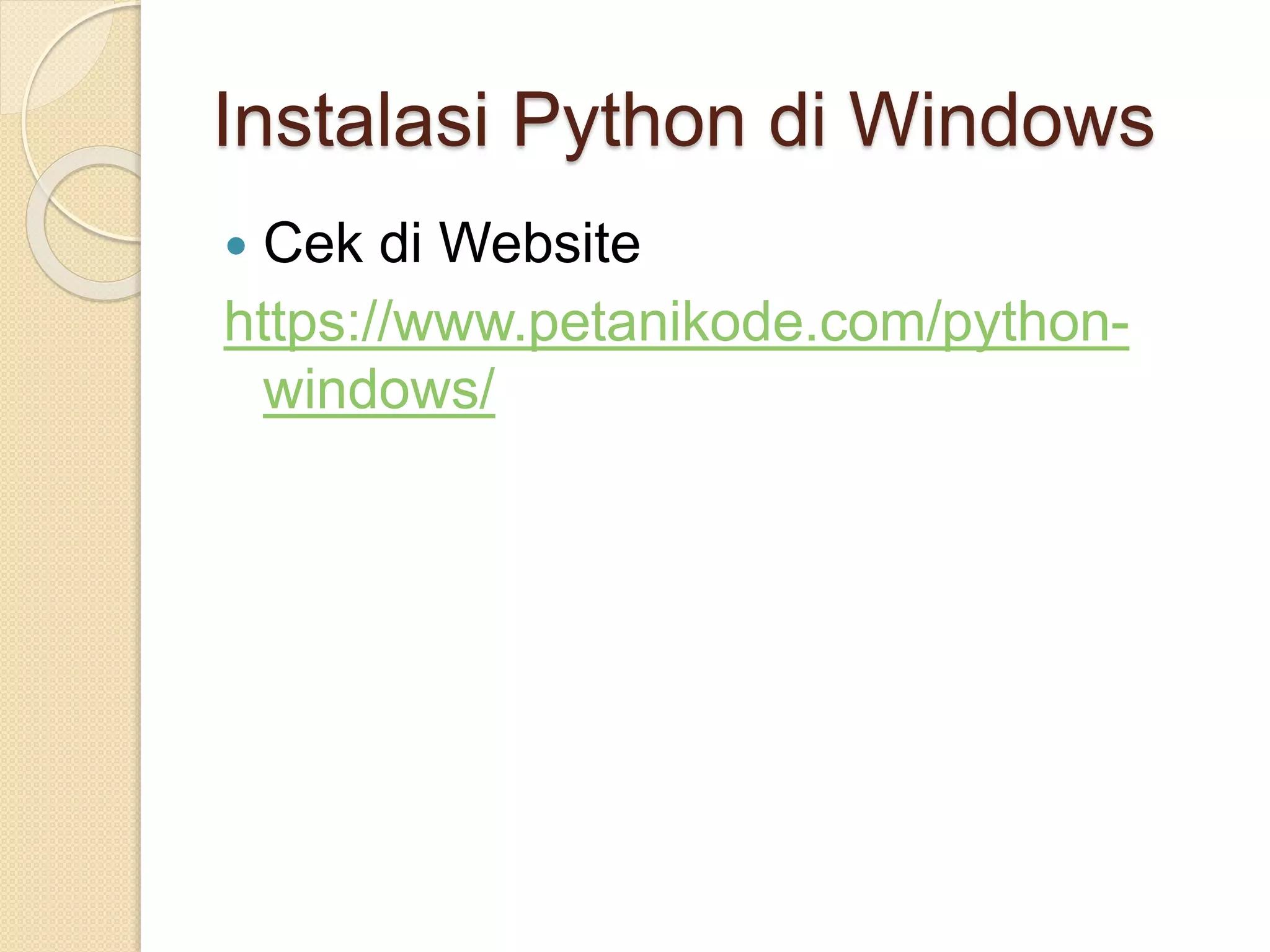 1. pengenalan python | PPT