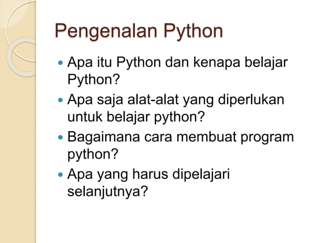 1. pengenalan python | PPT