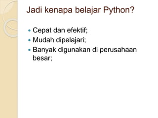 1. pengenalan python | PPT