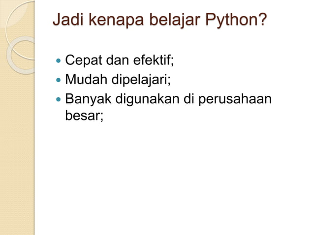 1. pengenalan python | PPT