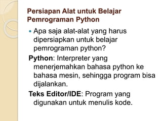 1. pengenalan python | PPT