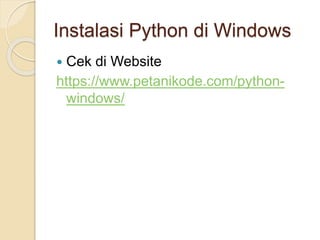 1. pengenalan python | PPT
