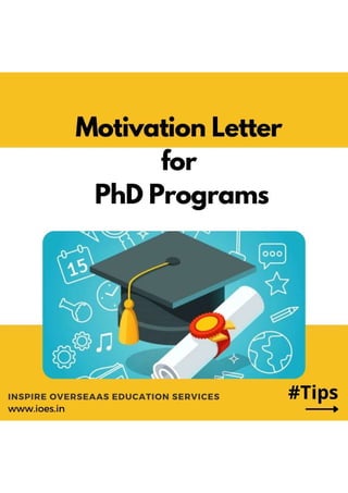 How to Write a Motivation Letter for PhD Programs? | PDF