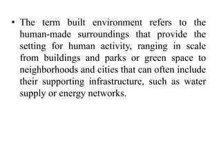Built Environment | PPTX