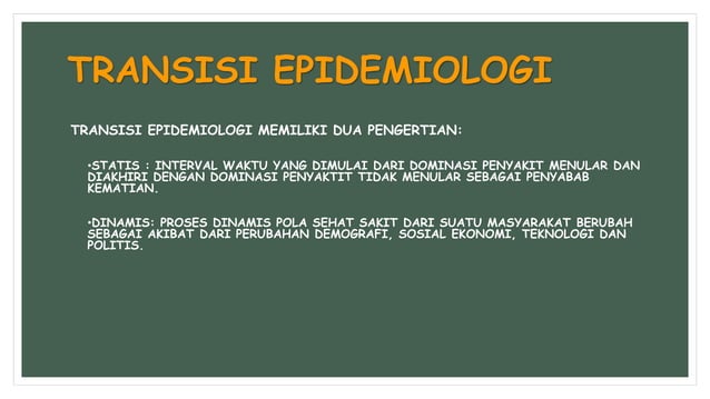 Epidemiologi penyakit tidak menular | PPTX