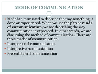 1.1 communication | PPTX