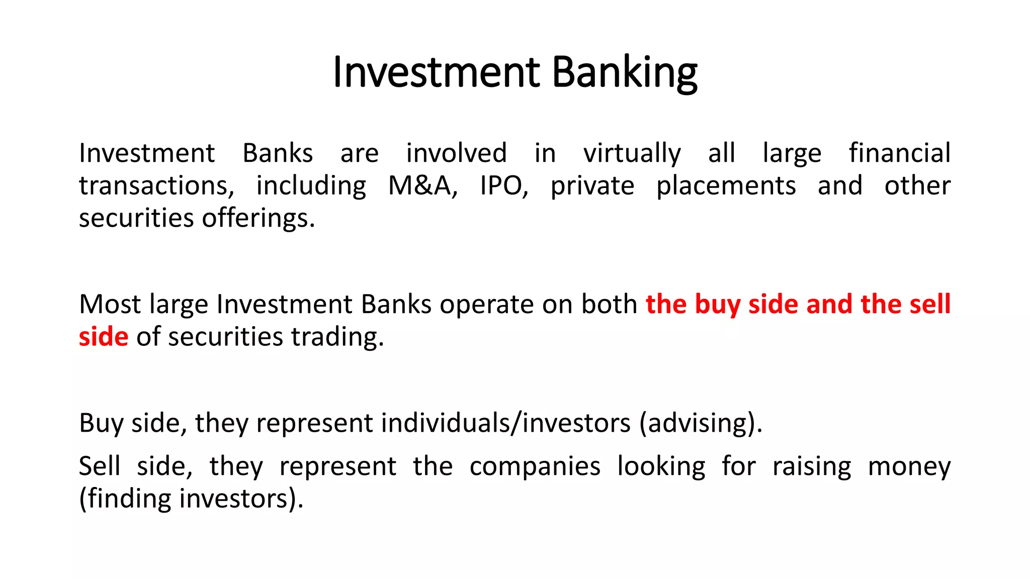 Evolution of investment banking | PPTX