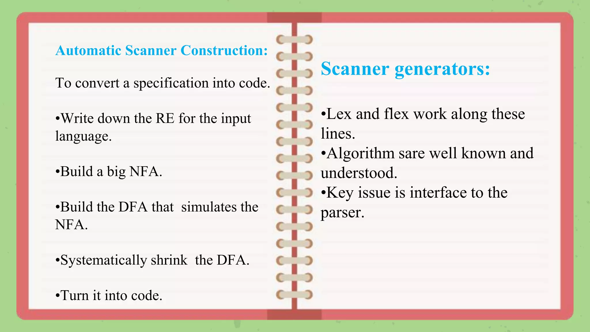 Regular Expression to Finite Automata | PPTX