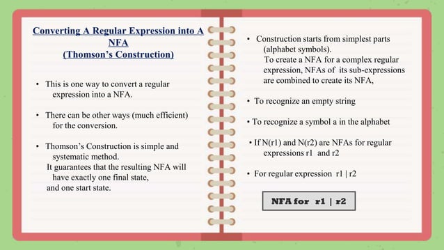 Regular Expression To Finite Automata Ppt