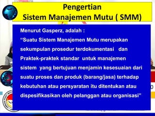 Overview SISTEM MANAJEMEN MUTU (ISO 9001:2015)_ Training "SISTEM ...