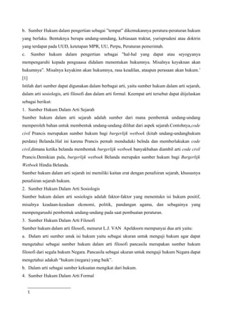 1. htn bentuk bentuk sumber hukum berdasarkan sumber formil | PDF