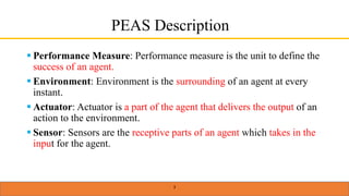 peas description of task environment with different types of properties ...
