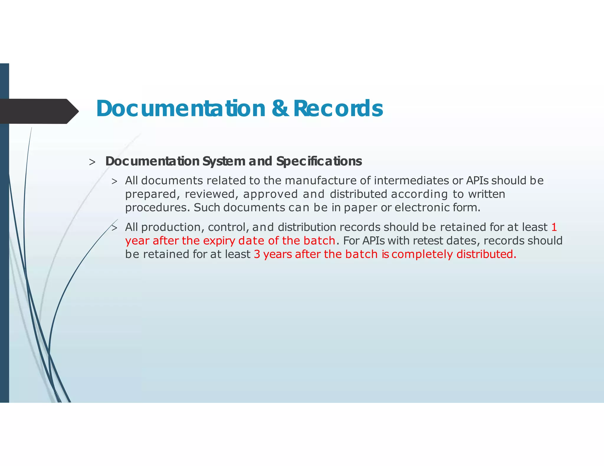 ICH GMP GUIDELINES Q7 | PPTX
