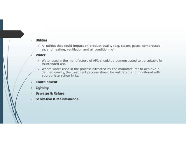 ICH GMP GUIDELINES Q7 | PPTX