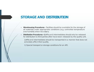 ICH GMP GUIDELINES Q7 | PPTX