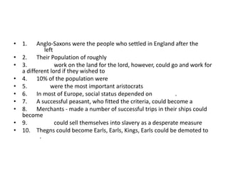 1. anglo saxon society | PDF