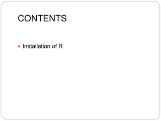 Installation of R | PPT