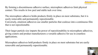 1.27. the microsphere adhesive technology | PDF