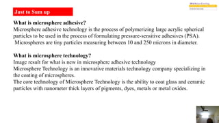 1.27. the microsphere adhesive technology | PDF