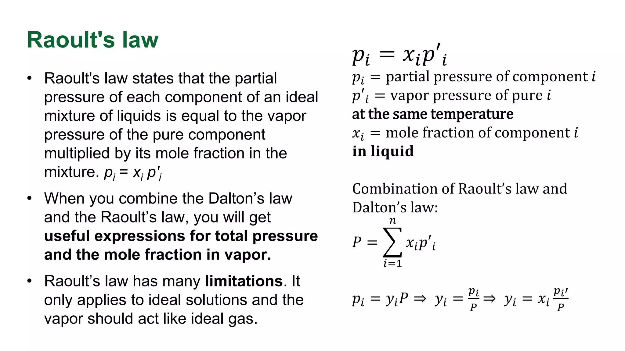 1.1 Vapor Liquid Equilibrium | PPTX