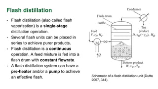 1.2 Flash distillation | PPTX
