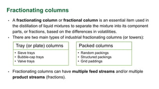 1.3 Fractionating column | PPTX