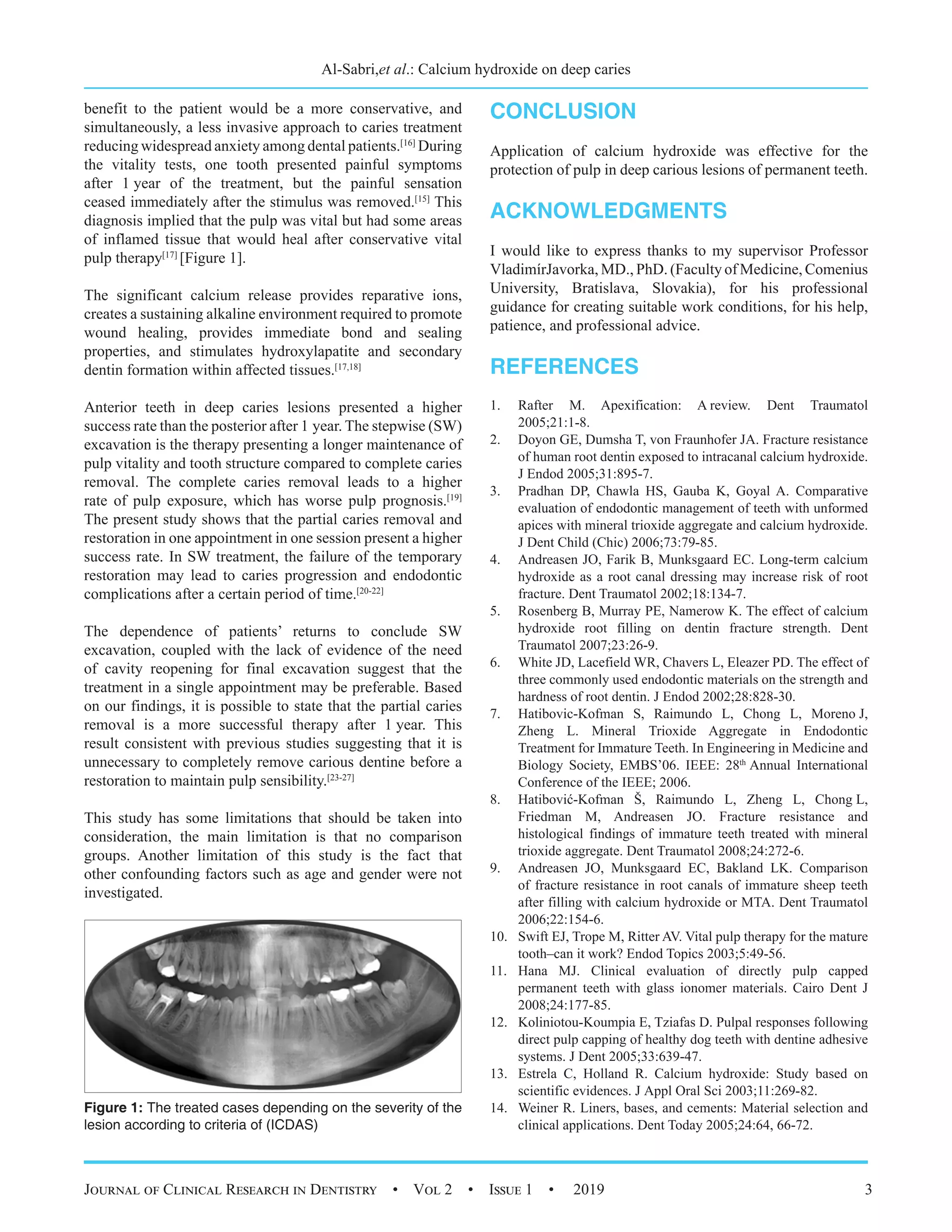 Effect of Calcium Hydroxide on Deep Caries Dentin: A Clinical Study | PDF