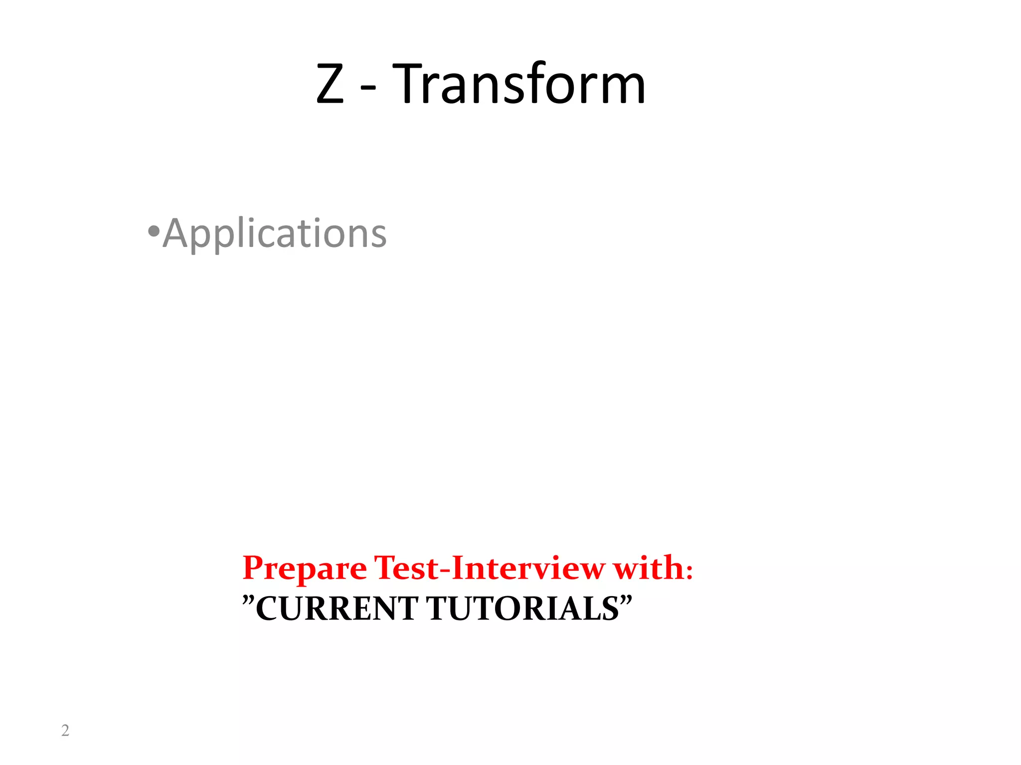 Z Transform | PPT