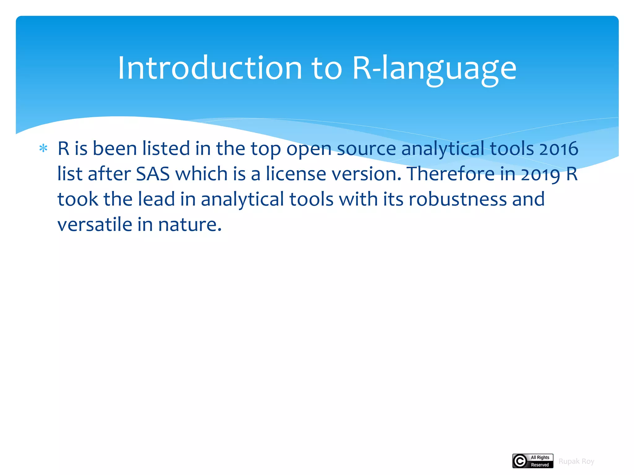 Introduction to R and R Studio | PDF | Programming Languages | Computing