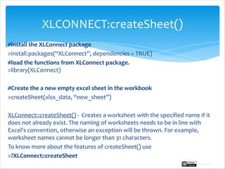 Import and Export Excel files using XLConnect in R Studio | PDF | Operating Systems | Computer ...