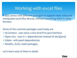 Import and Export Excel files using XLConnect in R Studio | PDF | Operating Systems | Computer ...