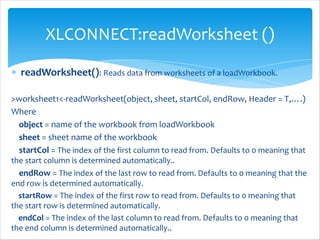 Import and Export Excel files using XLConnect in R Studio | PDF | Operating Systems | Computer ...