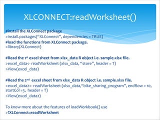 Import and Export Excel files using XLConnect in R Studio | PDF | Operating Systems | Computer ...