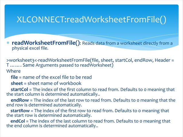 Import and Export Excel files using XLConnect in R Studio | PDF | Operating Systems | Computer ...