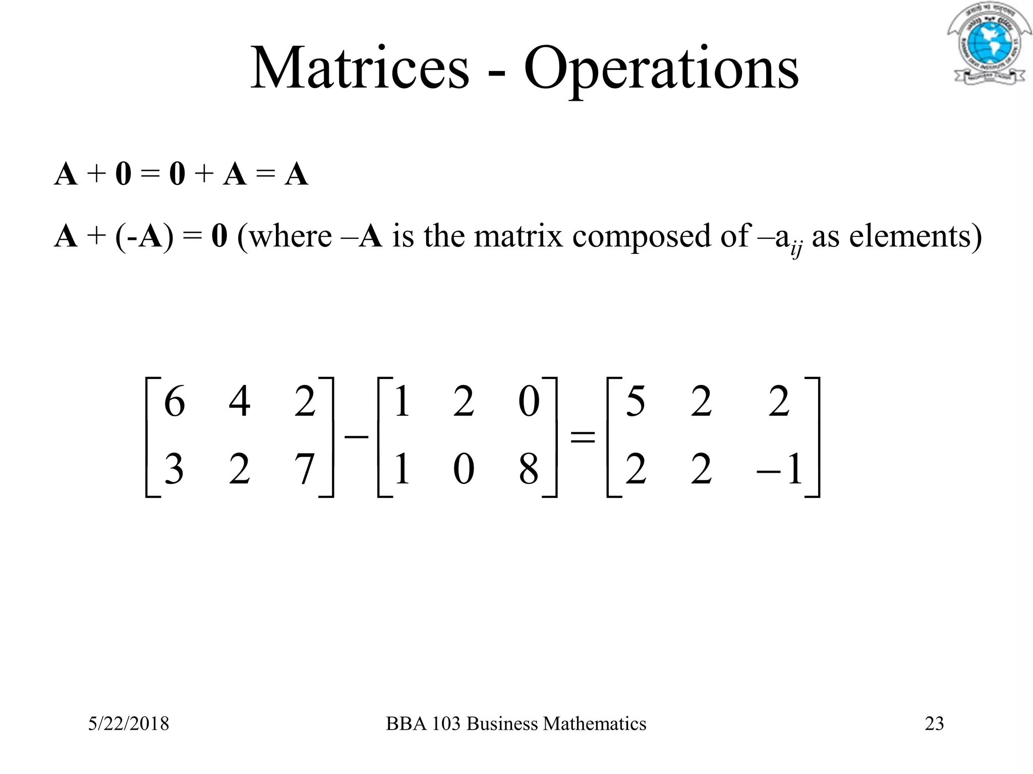 1. matrix introduction | PDF
