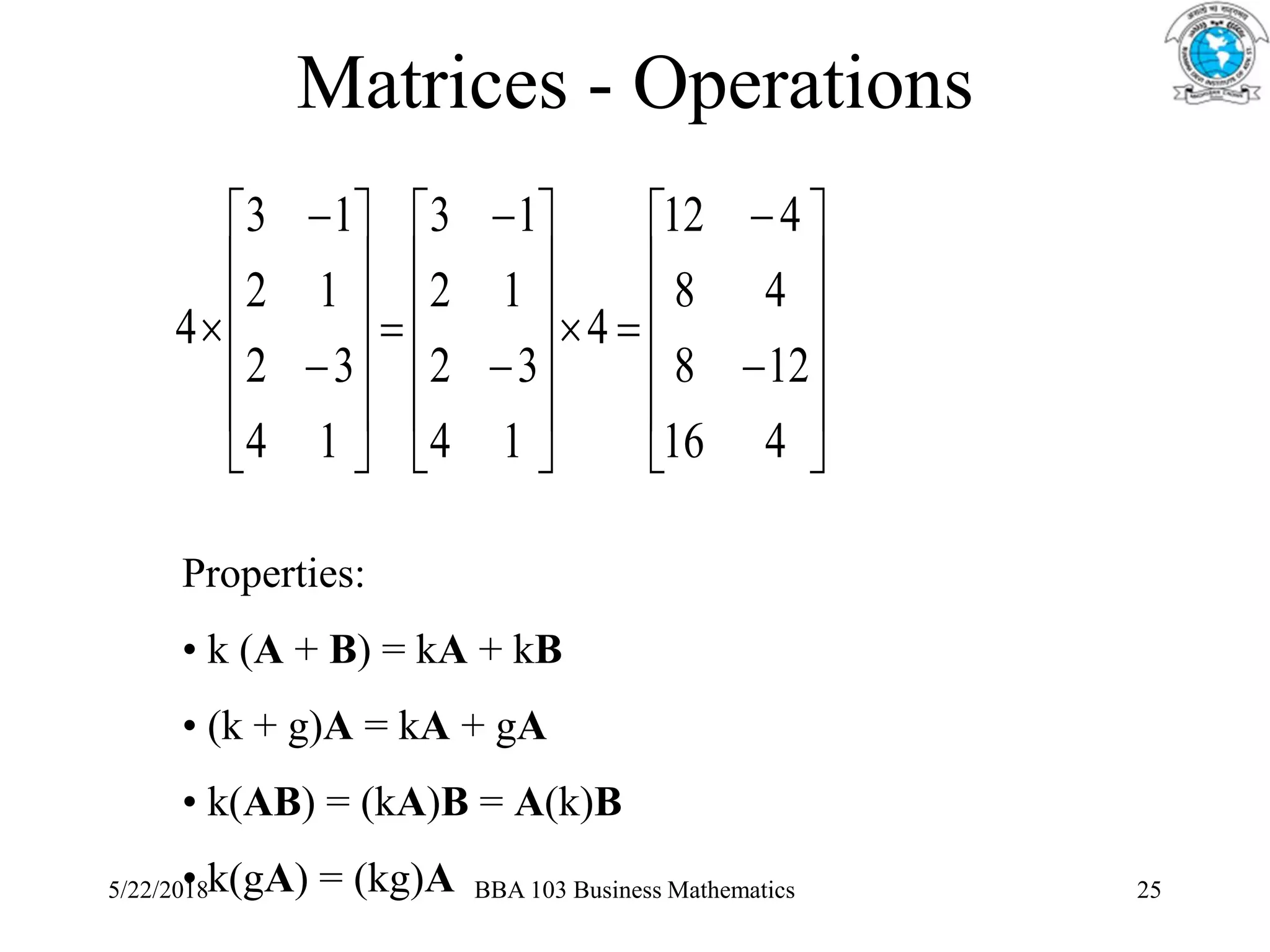 1. matrix introduction | PDF