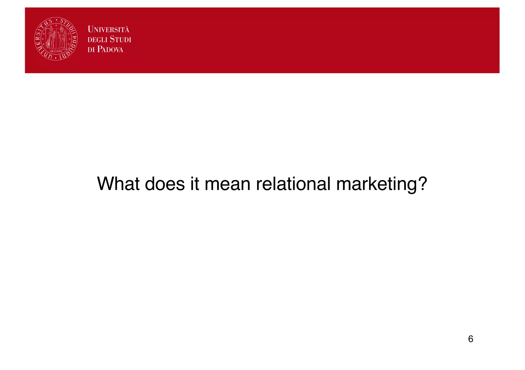 Introduction Relational Marketing Ppt