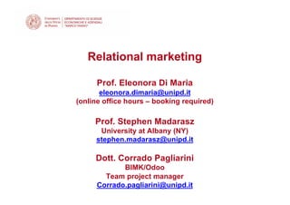 Introduction Relational Marketing | PPT