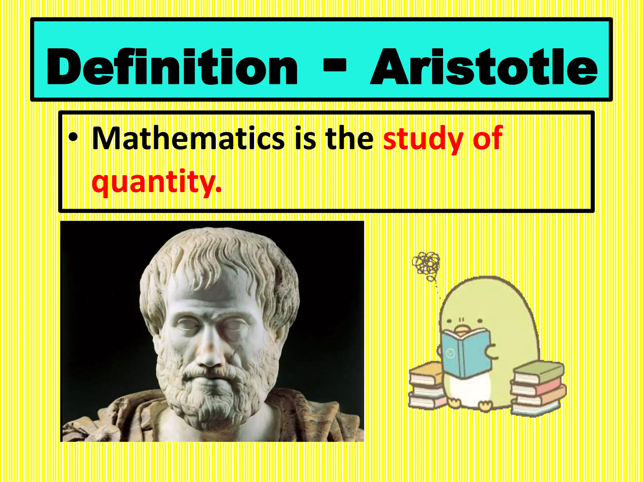 1. meaning and definition of mathematics | PPT